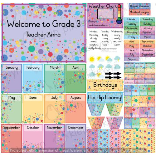 Class Theme - Confetti (EDITABLE)